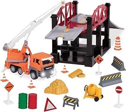 Driven Construction Playset with Bridge 35pcs - LOSANDA KIDS